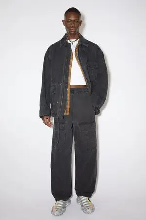 Acne Studios Mid-waist Cargo Trousers - Black