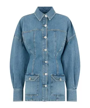 Attico Mini Dress - Sky-blue