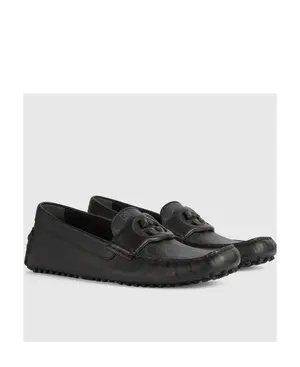 Gucci Interlocking G Driving Loafers - Black