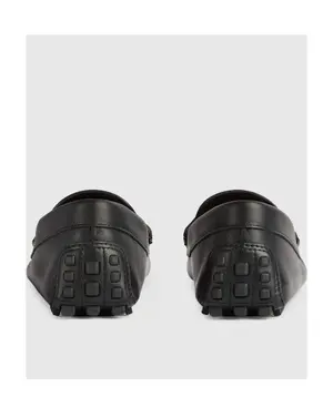 Gucci Interlocking G Driving Loafers - Black