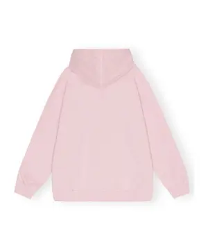 GANNI Logo Embroidered Drop Shoulder Hoodie