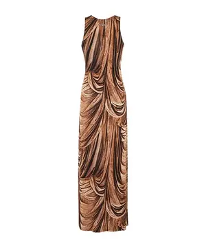 Rabanne Graphic-print Jersey Maxi Dress