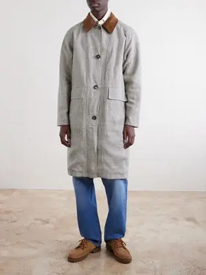 DRAKE'S Reversible Cotton And Linen-blend Jacket - Neutrals