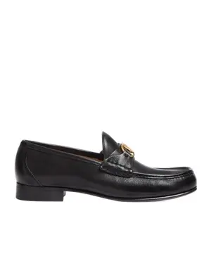 Valentino Garavani Vlogo Signature Slip-on Loafers - Black