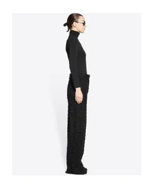 Balenciaga Tweed Metallic Thread Trousers
