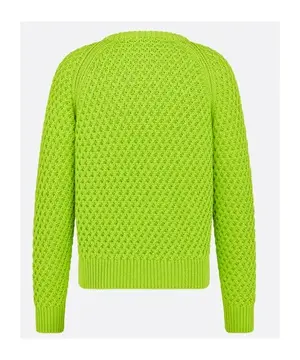 Dior Cd Box Logo Sheep Wool Blend Knit Sweater