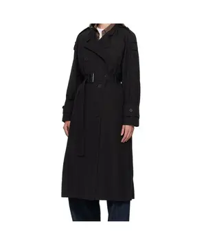 Moncler Long-sleeved Belted Windbreaker With Notched Lapels