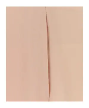 Alberta Ferretti Semi-sheer Georgette Tailored Trousers