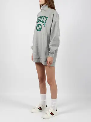 Gucci Logo Patch Turtleneck Sweatshirt