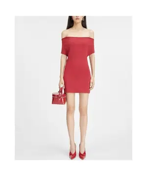 Jacquemus Cubista Mini Dress - Red