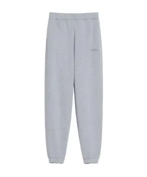 Max Mara Elastic Waist Joggers With Embroidered Logo
