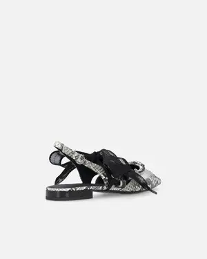 Pinko Bow Pointed-toe Slingback Pumps - Black
