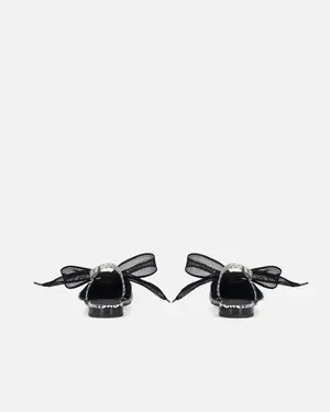 Pinko Bow Pointed-toe Slingback Pumps - Black