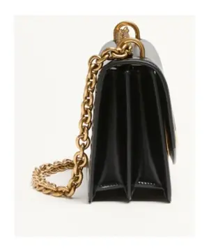 Valentino Garavani Vlogo Signature Chain Shoulder Bag - Black