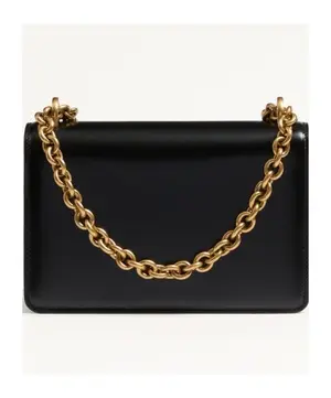 Valentino Garavani Vlogo Signature Chain Shoulder Bag - Black