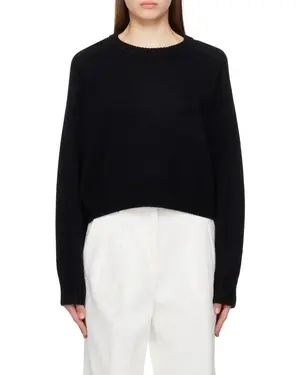 LOULOU STUDIO Bruzzi Ribbed Neckline Sweater