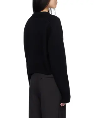 LOULOU STUDIO Bruzzi Ribbed Neckline Sweater