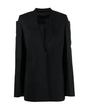 Givenchy Collarless Single-breasted Jacket