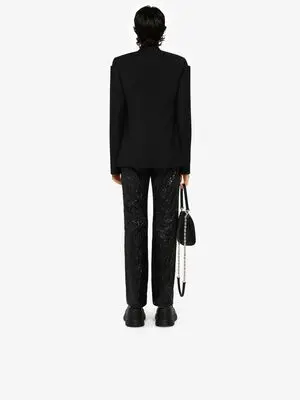 Givenchy Collarless Single-breasted Jacket