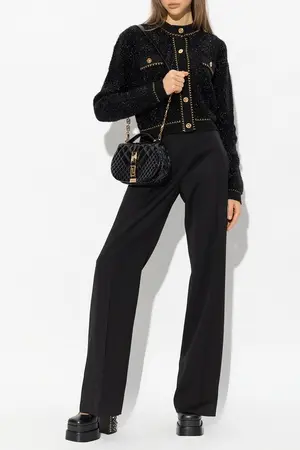 Versace Textured Buttoned Cardigan
