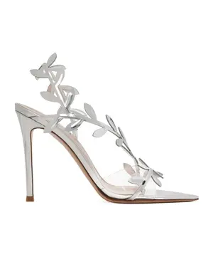 GIANVITO ROSSI Flavia High-heeled Sandals - Silver