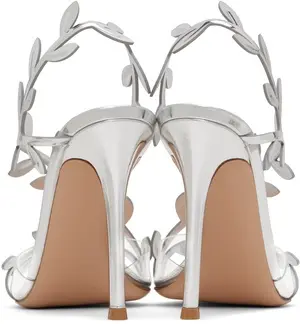 GIANVITO ROSSI Flavia High-heeled Sandals - Silver