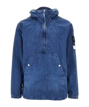 Stone Island Hollow Marbled-effect Jacket - Blue