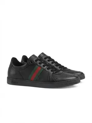 Gucci Stretch Low-top Sneakers With Interlocking G Detail