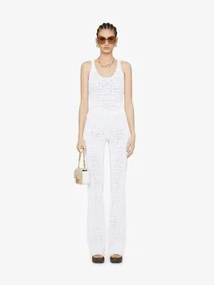 Givenchy Monogrammed Elastic Waistband Flare Trousers