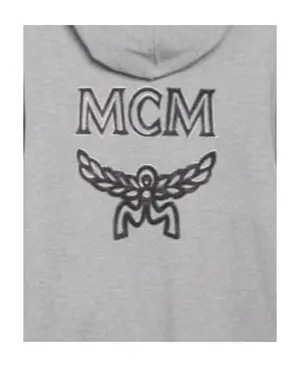 Mcm Zip-up Hooded Jacket With Logo Print