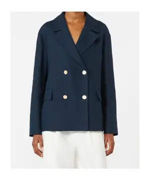 Max Mara Smmavenue Double-breasted Jacket - Midnight Blue