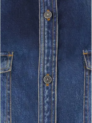 GOLDEN GOOSE Long Sleeved Denim Shirt