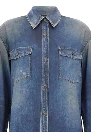 GOLDEN GOOSE Long Sleeved Denim Shirt