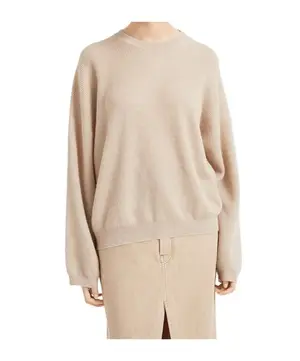 Brunello Cucinelli Crewneck Drop-shoulder Jumper - Cool Beige