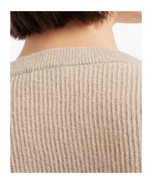Brunello Cucinelli Crewneck Drop-shoulder Jumper - Cool Beige