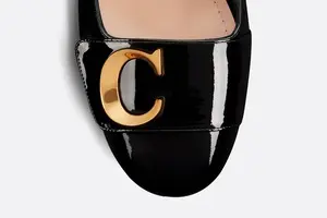 Dior Patent Leather C & D Logo Slingback Pumps