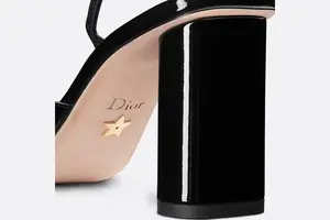 Dior Patent Leather C & D Logo Slingback Pumps