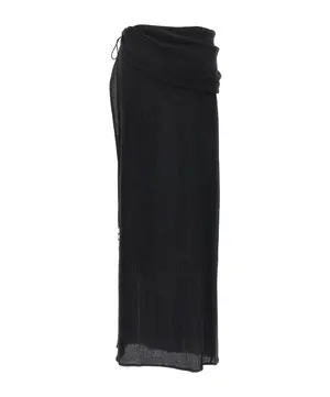 Magda Butrym Asymmetrical Maxi Skirt With Pearl Embellishments