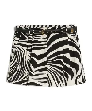 Max Mara Mstnovella Graphic Print Shorts - Black