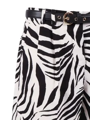 Max Mara Mstnovella Graphic Print Shorts - Black