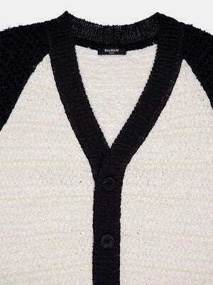 Balmain Two-toned Knit Cardigan
