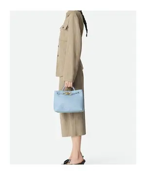 Bottega Veneta Small Andiamo Top Handle Bag In Ostrich Leather