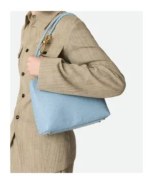 Bottega Veneta Small Andiamo Top Handle Bag In Ostrich Leather