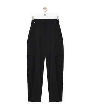 Loewe Relaxed Fit Cargo Trousers - Black