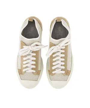 Eleventy Mesh Suede Sneakers