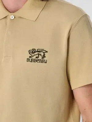 Burberry Logo Embroidered Short Sleeved Polo Shirt