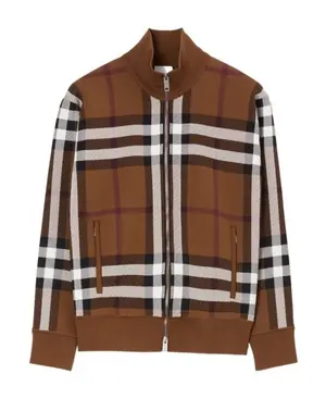 Burberry Check-print Zip-up Jacket