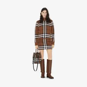 Burberry Check-print Zip-up Jacket