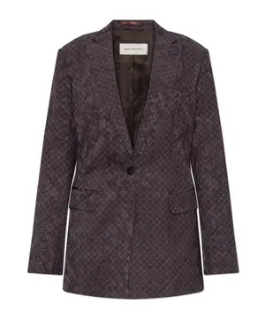 Dries Van Noten Long Sleeve Printed Blazer