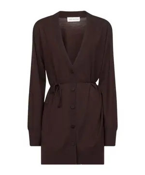 Dries Van Noten Single-breasted Printed Cardigan - Black